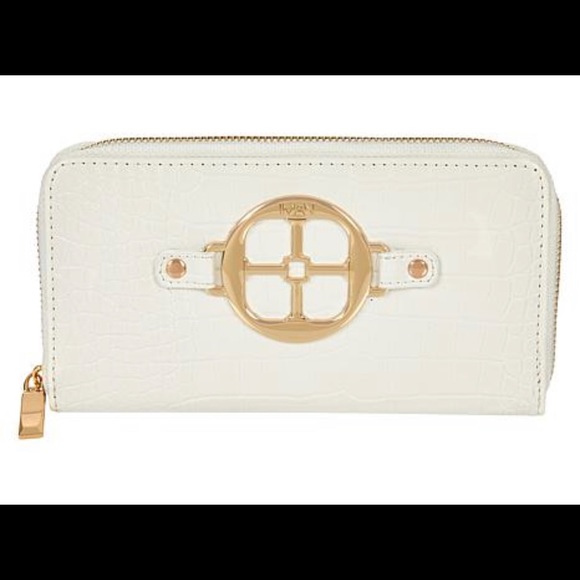 IMAN | Bags | Nwtiman Global Chic Crocoembossed Zip Around Wallet ...